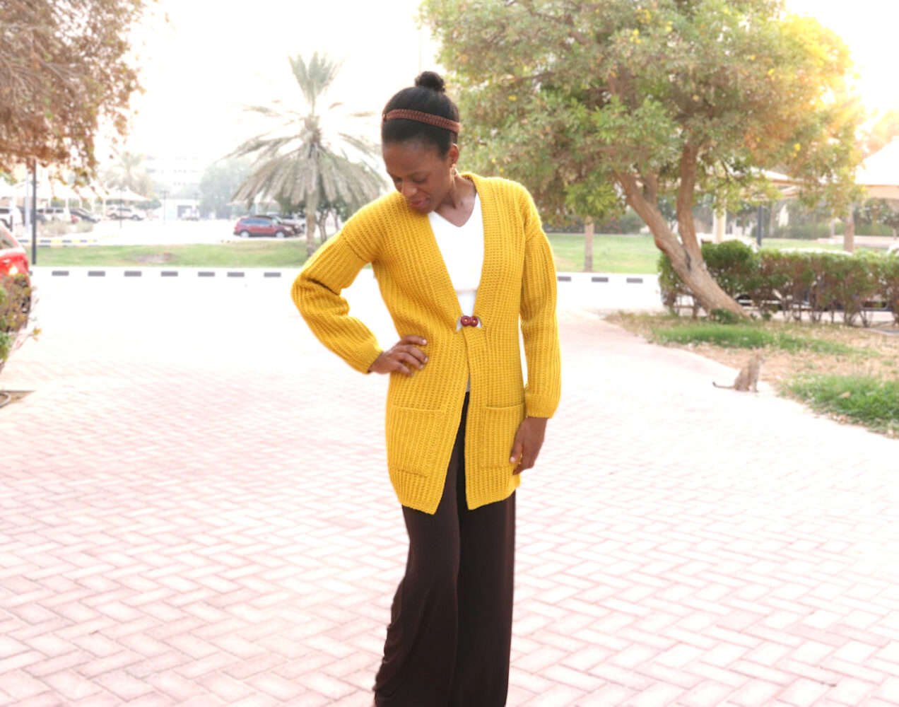 Free Crochet Pattern- Cosy Crochet Cardigan with Aran Yarn - Yarn Craftee