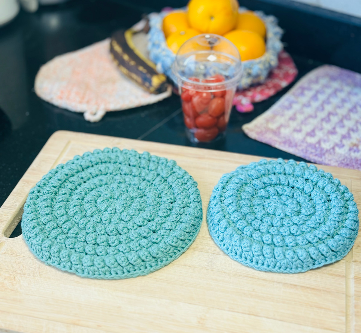 Popcorn Crochet Hotpad- Free Crochet Pattern - Yarn Craftee