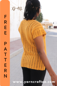 Open Waves Crochet Summer Top- Free Pattern - Yarn Craftee