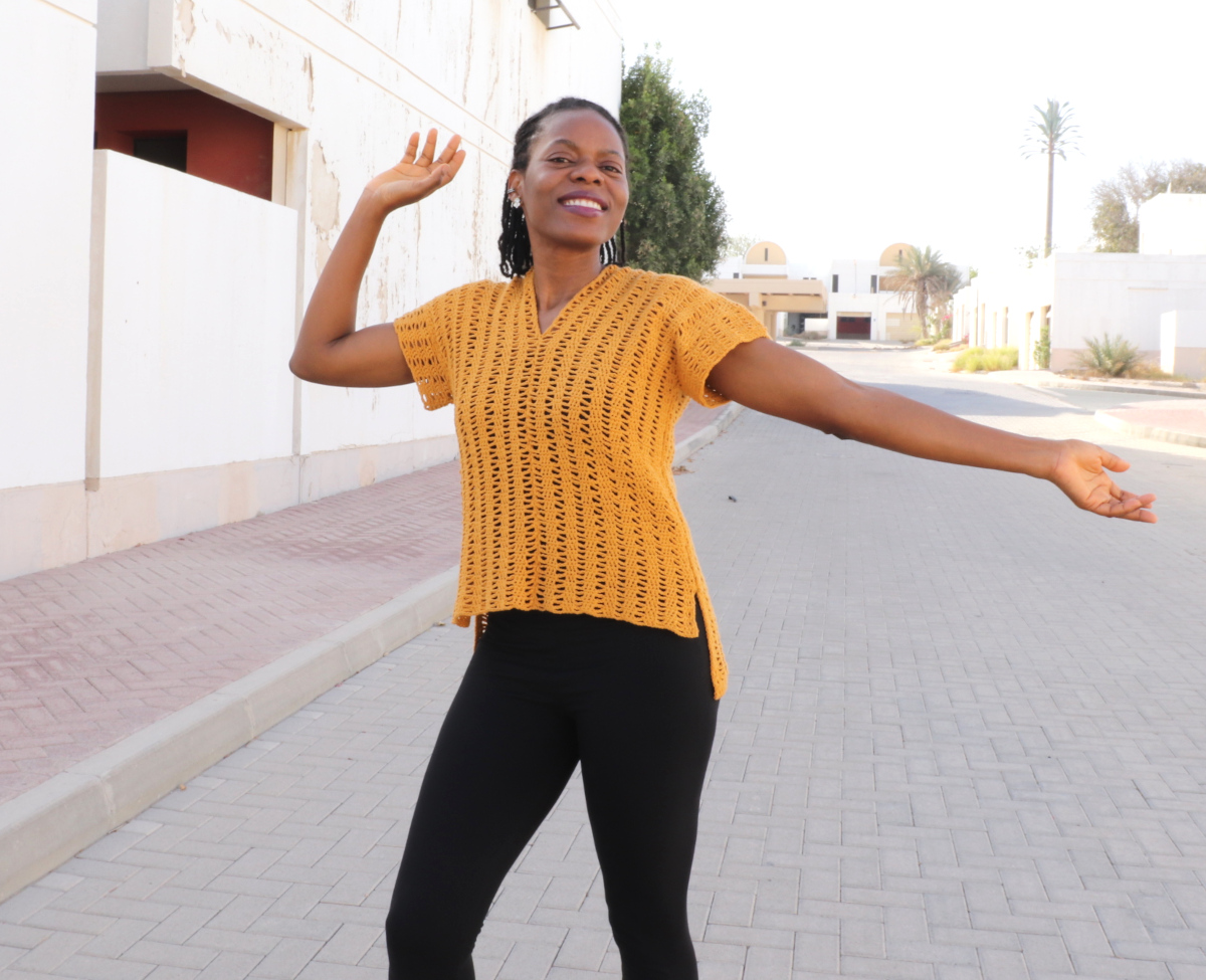 Open Waves Crochet Summer Top- Free Pattern - Yarn Craftee