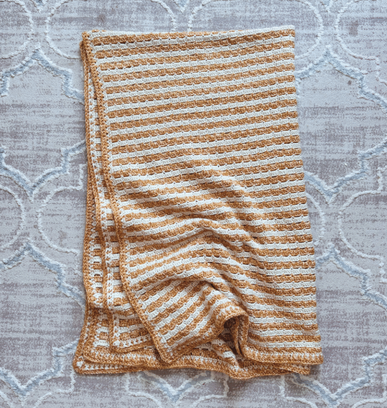 Row Upon Row Blanket- Free Crochet Blanket Pattern - Yarn Craftee